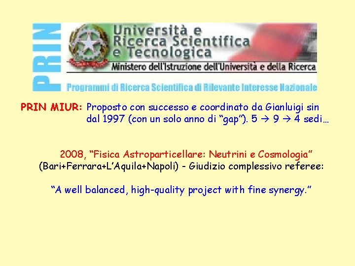 Gian Luigi Fest Bari 19 Maggio 2011 Fisica