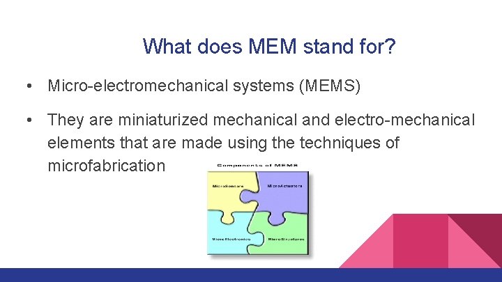 MEMS Sensor By Thomas Thao EE 4611 Introduction
