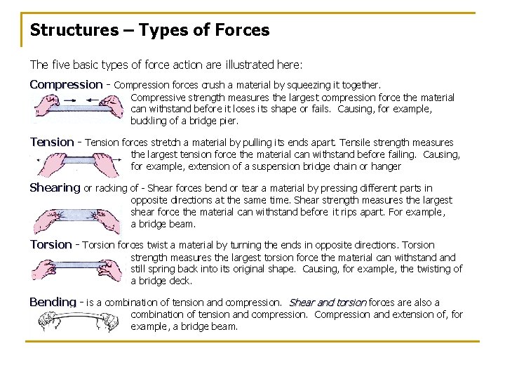 Structures and Forces POWERPOINT SLIDESHOW Grade 7 Science