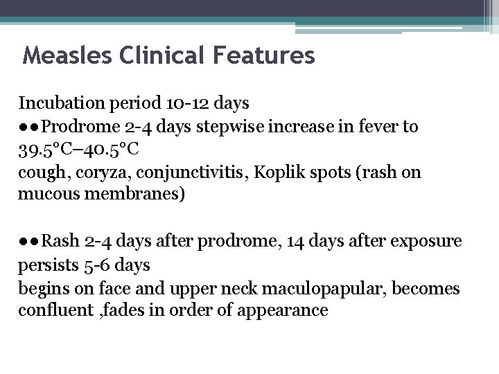 Infections Acquired through the Respiratory Tract Measles Dept