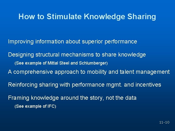 Chapter 11 Managing Knowledge and Innovation across Borders