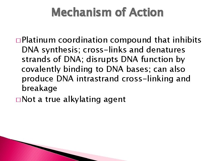In the name of God Platinium compounds Gathered