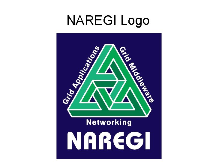 NAREGI Logo Statement on Sustainable Grids In order