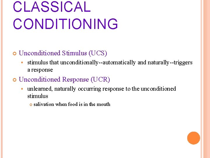 Chapter 8 Learning LEARNING Learning relatively permanent change
