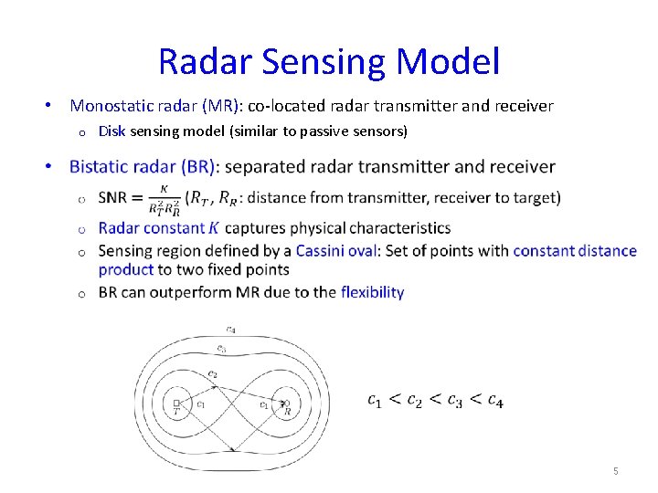 Barrier Coverage in Bistatic Radar Sensor Networks Cassini