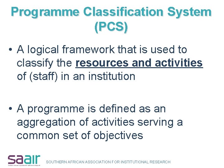 Foundations of HEMIS 2018 Staff reporting Key concepts