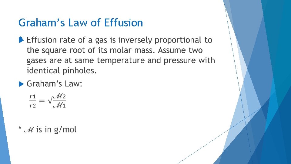 10 8 Molecular Effusion and Diffusion Advanced Chemistry