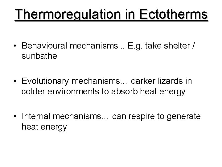 Homeostasis Lesson 2 L O to describe the
