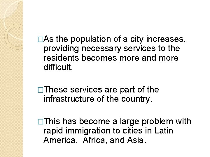 Urban Development Towns and Cities The functions of