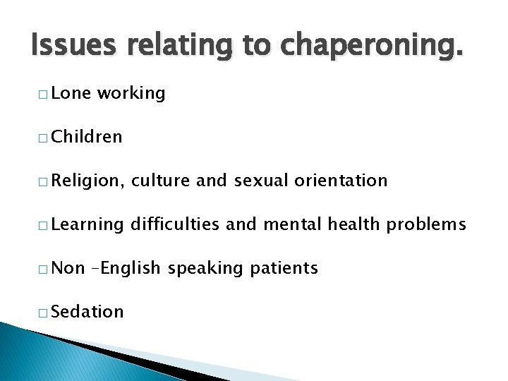 Chaperoning Roles and Responsibilities Thoreya Swage Quality Learning