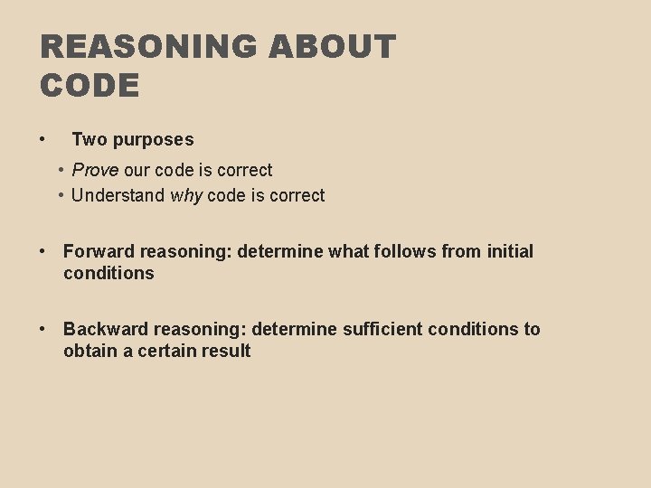 SECTION 1 CODE REASONING VERSION CONTROL Justin Bare