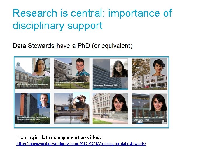 The Role of Data Stewardship in Software Sustainability