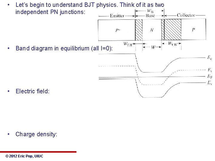 ECE 340 Lecture 38 Introduction to Bipolar Junction