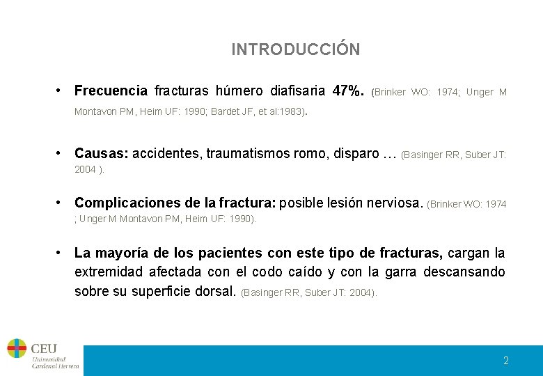 FRACTURA DIAFISARIA TRANSVERSA DEL HMERO GRUPO 3 Anabel