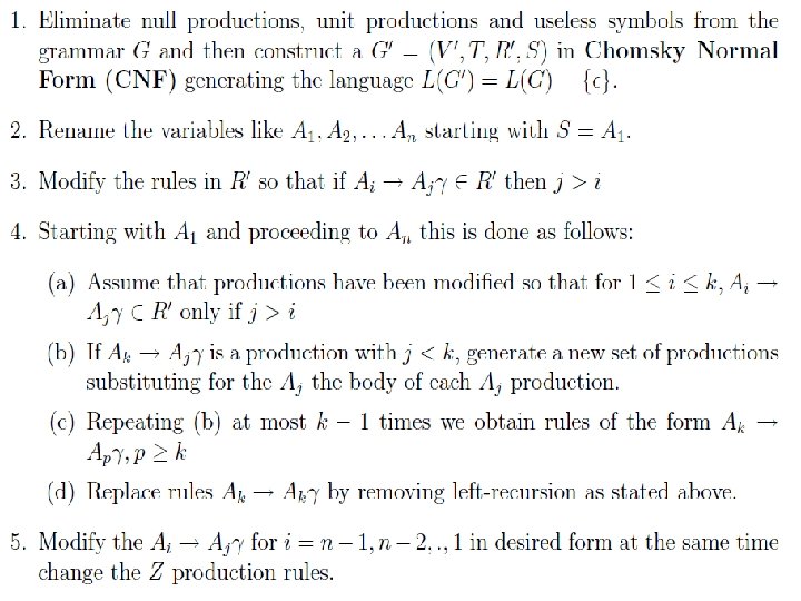 UNIT II Grammar Formalism Chomsky hierarchy of languages