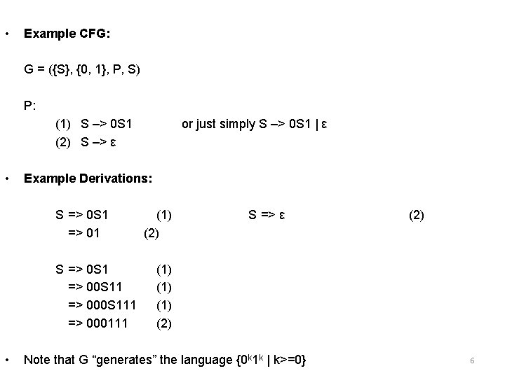UNIT II Grammar Formalism Chomsky hierarchy of languages