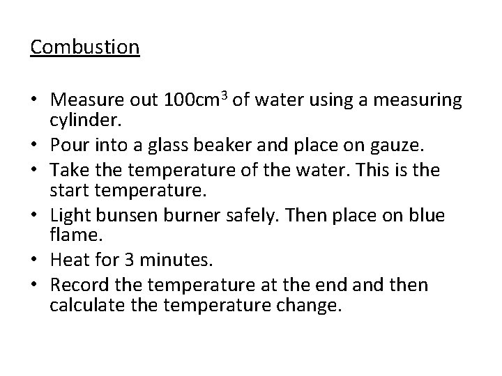 Bunsen Burners and Safety Precautions October 2021 Objectives
