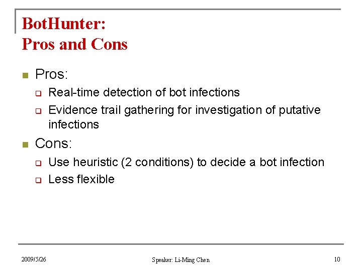 An Introduction of Botnet Detection Part 2 Guofei