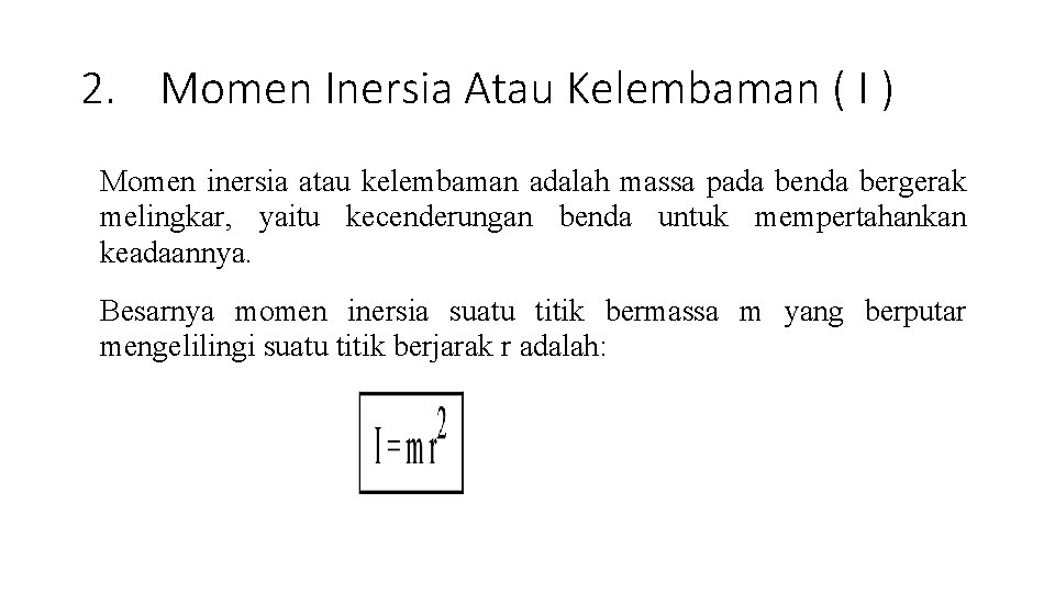 Materi 7 GERAK TRANSLASI GERAK ROTASI DAN KESEIMBANGAN