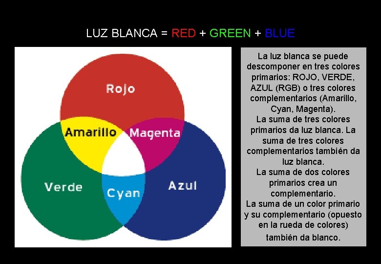 TEMPERATURA DE COLOR y BALANCE DE BLANCOS PROPIEDADES