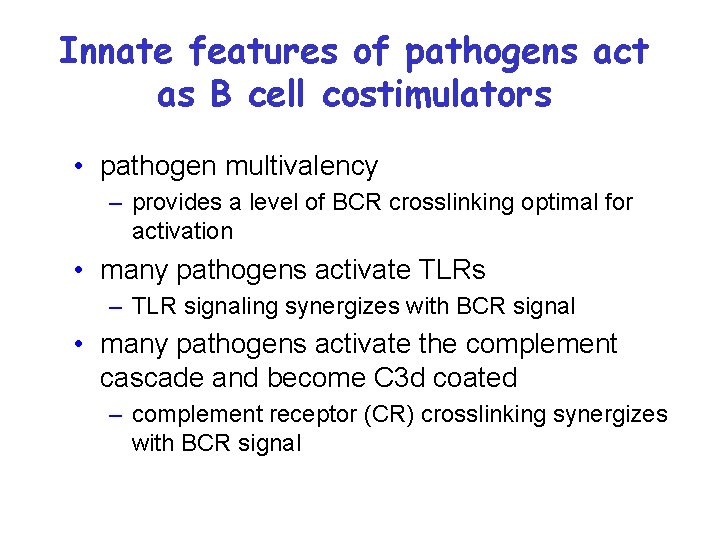 Lecture Outline 1 What is meant by B
