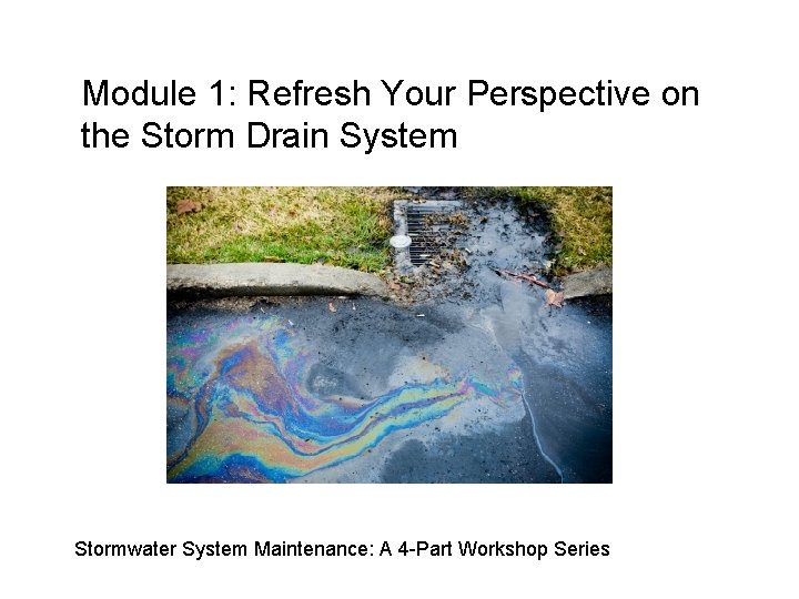 Module 1 Refresh Your Perspective on the Storm