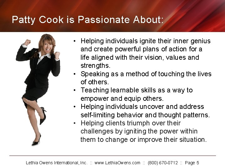 Patty Cook Personal Branding Framework March 10 2012