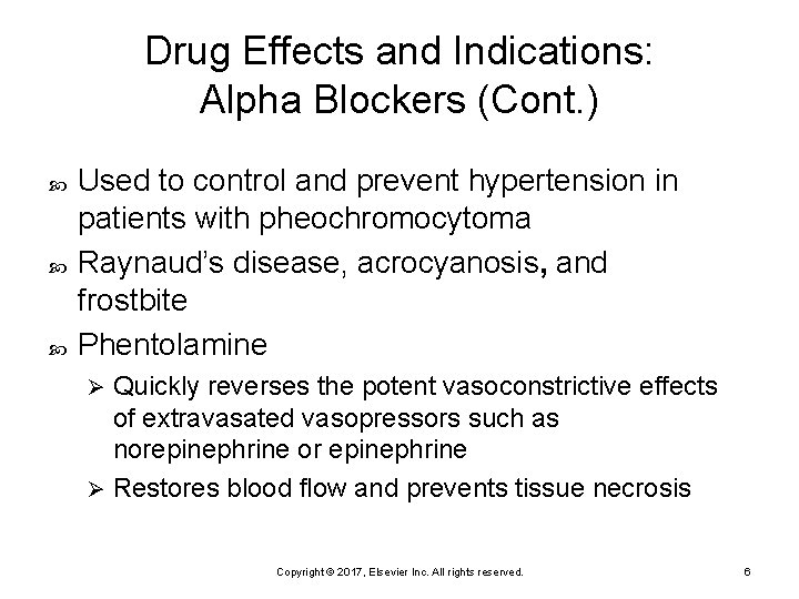 Chapter 19 AdrenergicBlocking Drugs Copyright 2017 Elsevier Inc