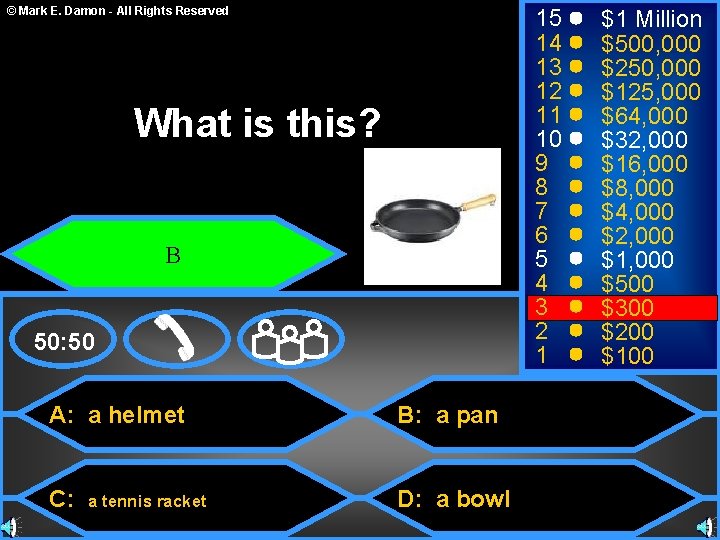 50 50 Welcome to Who Wants to be