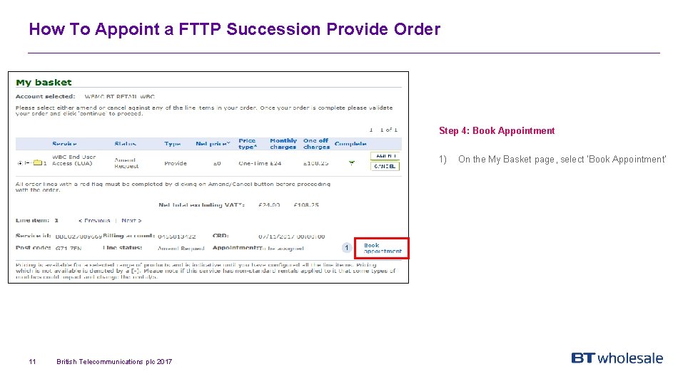 Making an Appointment on a FTTP Succession Order