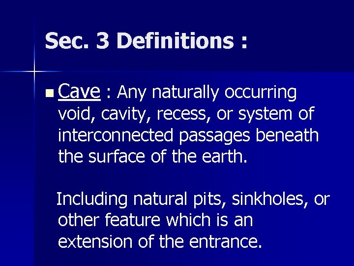 Federal Cave Resources Protection Act of 1988 An