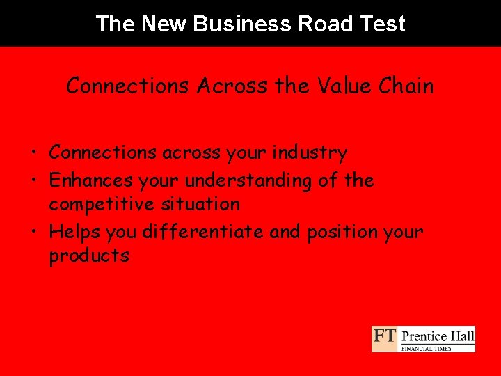 The New Business Road Test Your connections matter