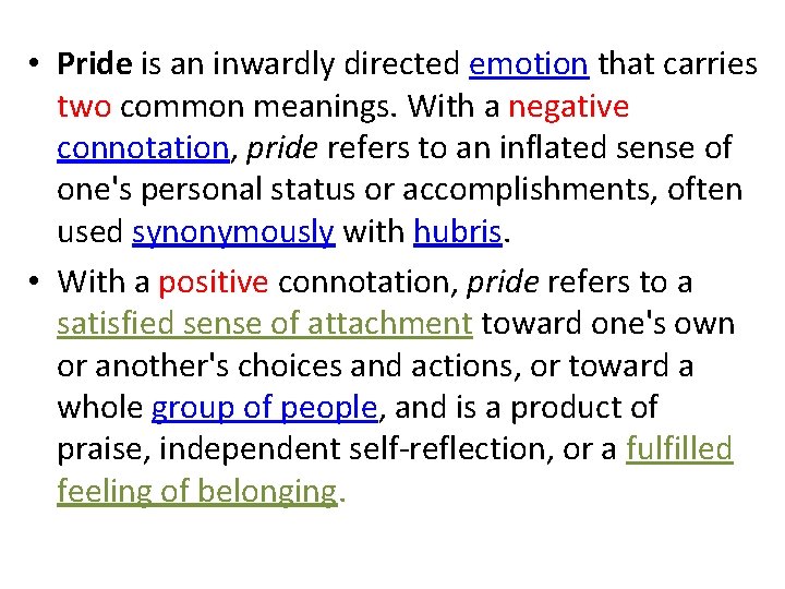 Pride and Ignorance Understanding Internal Conflict in Stories