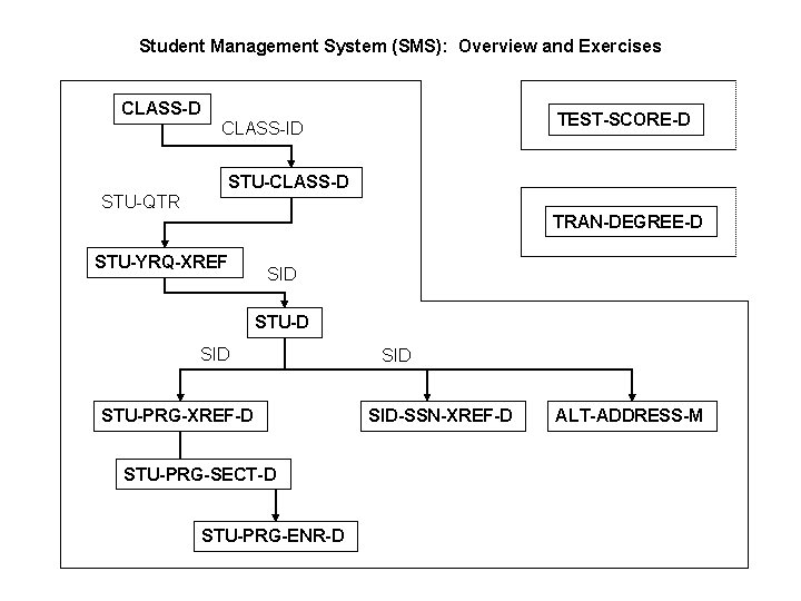 Student Management System SMS Overview and Exercises Carol