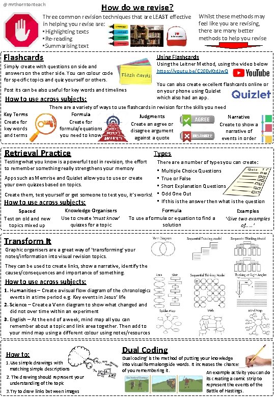 mrthorntonteach How do we revise Three common revision