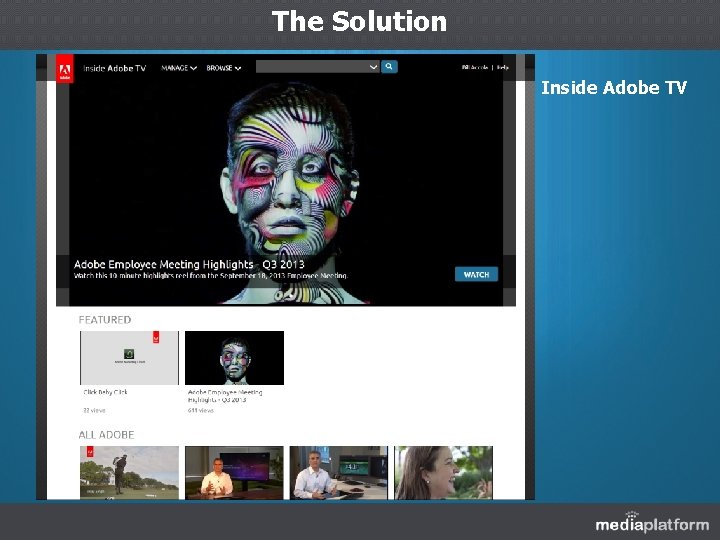 Video for Internal Communications at Adobe About Adobe
