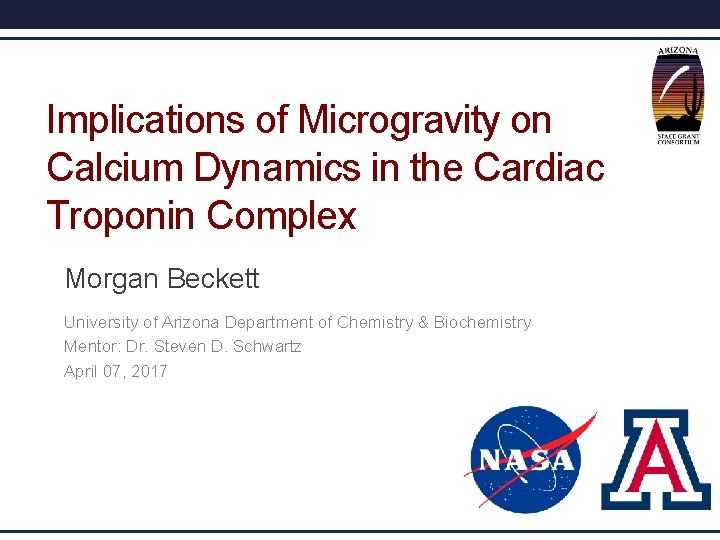 Implications of Microgravity on Calcium Dynamics in the