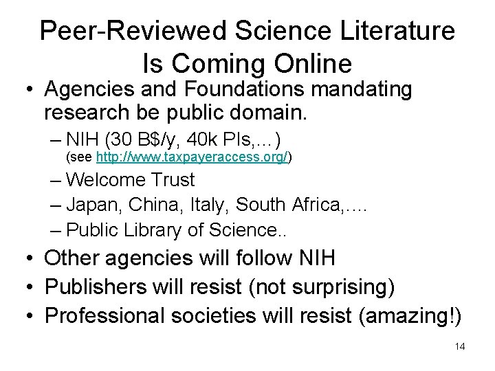 e Science The Next Decade Will Be Exciting