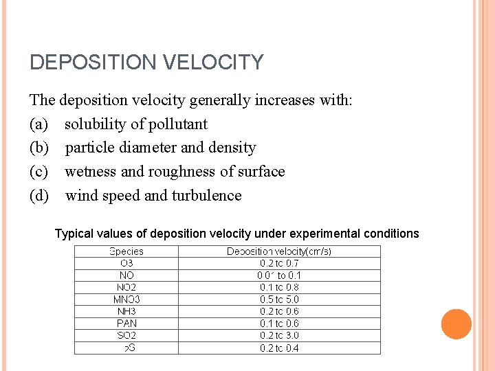NATURAL CLEANING PROCESS OF THE ATMOSPHERE OBJECTIVES What