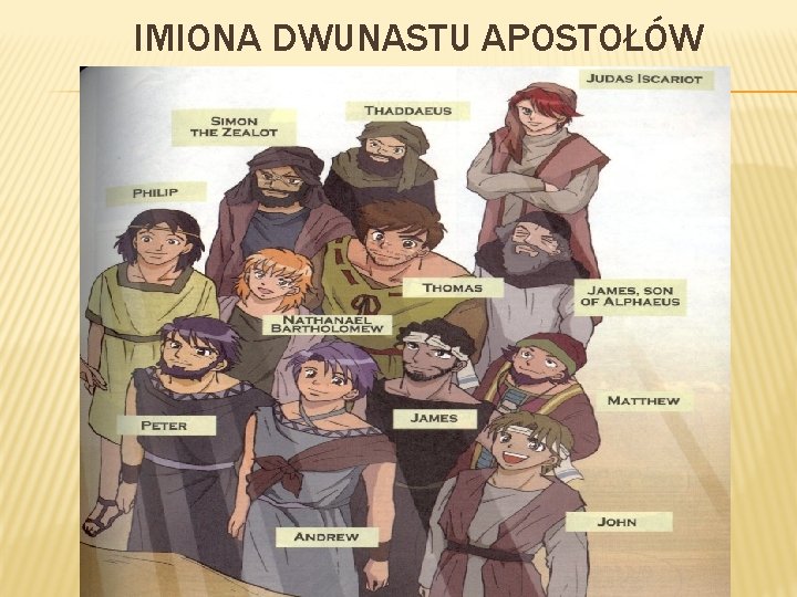 TEMAT 15 POWOANIE APOSTOW WSKAZWKI DLA KATECHETY 1