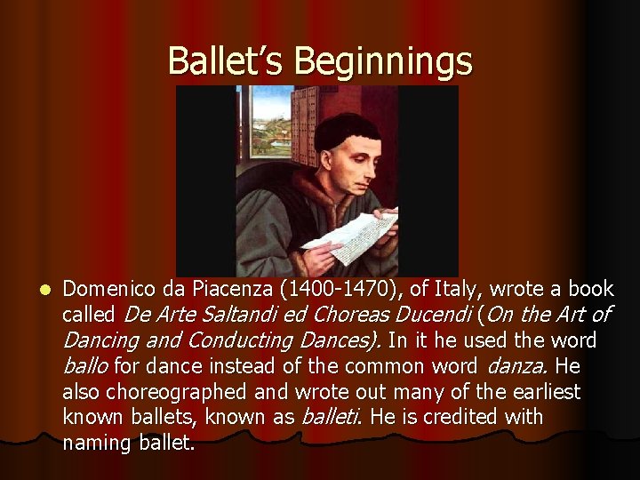 The Evolution of Ballet Chapter 5 from Learning