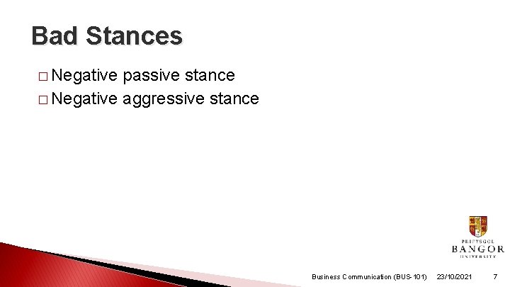 Business Communication Lecturer Gareth Jones Class 9 Presentations