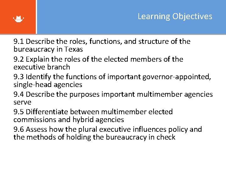 Chapter 9 The Plural Executive and the Bureaucracy
