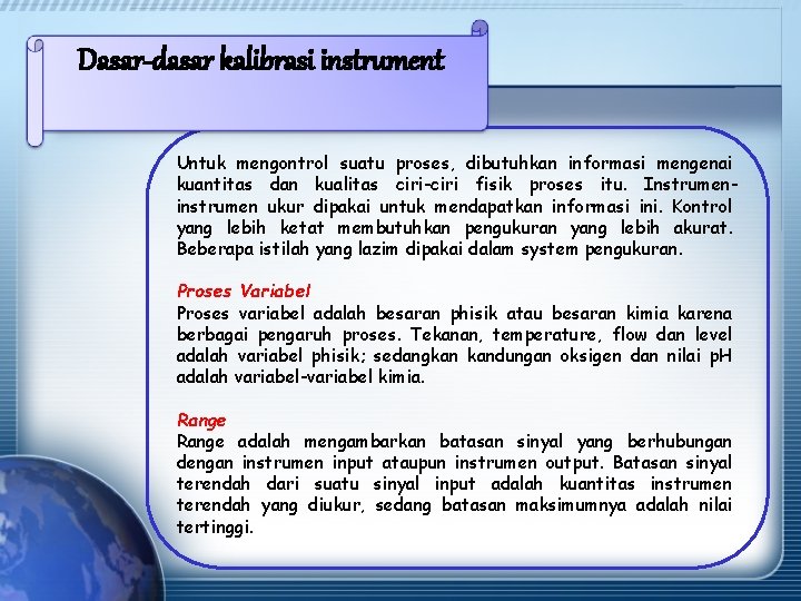 KONSEP DASAR KIMIA INSTRUMENT Kelompok I Anggota 1