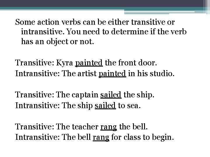 Verbs Theyre whats happening Action Verbs An action