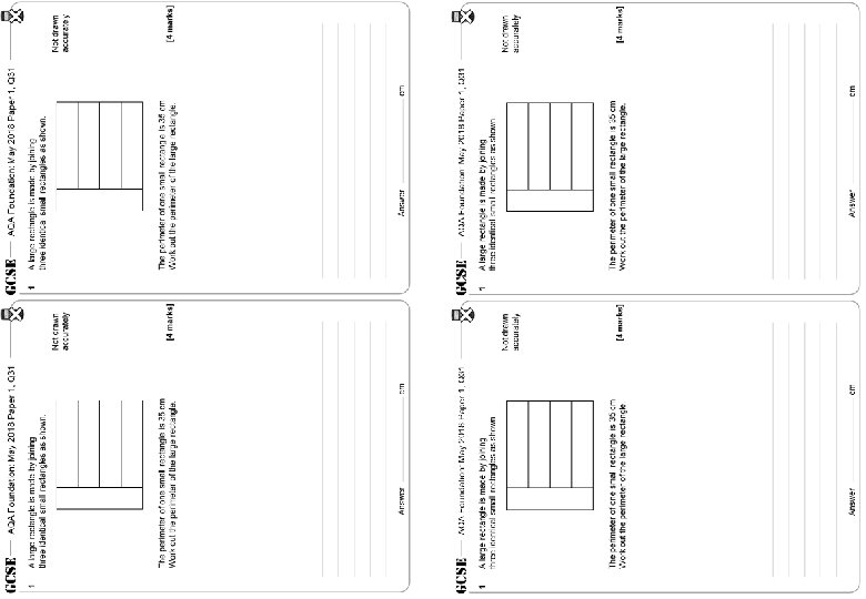 Compound Shapes Perimeter Foundation GCSE Questions AQA These