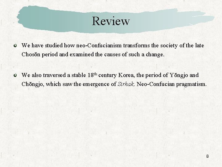 Lesson 5 Quiet Change Part I Confucian Society