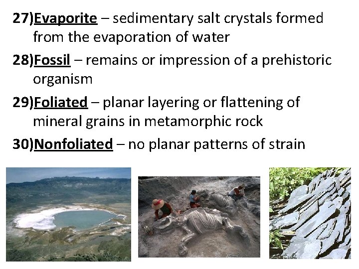 The Rock Cycle Vocabulary Be Productive Write words