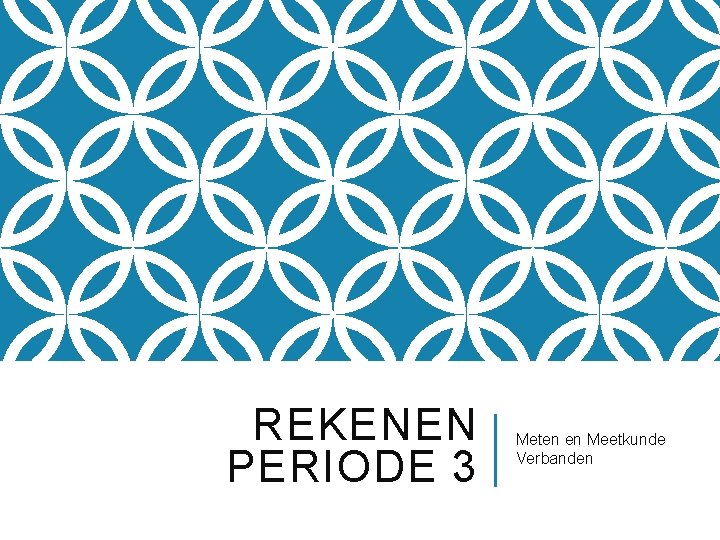 REKENEN PERIODE 3 Meten en Meetkunde Verbanden REKENEN