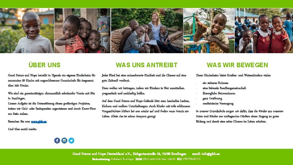 BER UNS WAS UNS ANTREIBT Good Future and